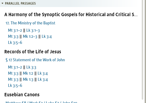 Bible Harmonies and Parallel Passages - Verbum Blog