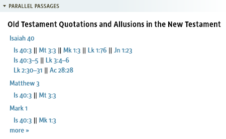 Bible Harmonies and Parallel Passages - Verbum Blog