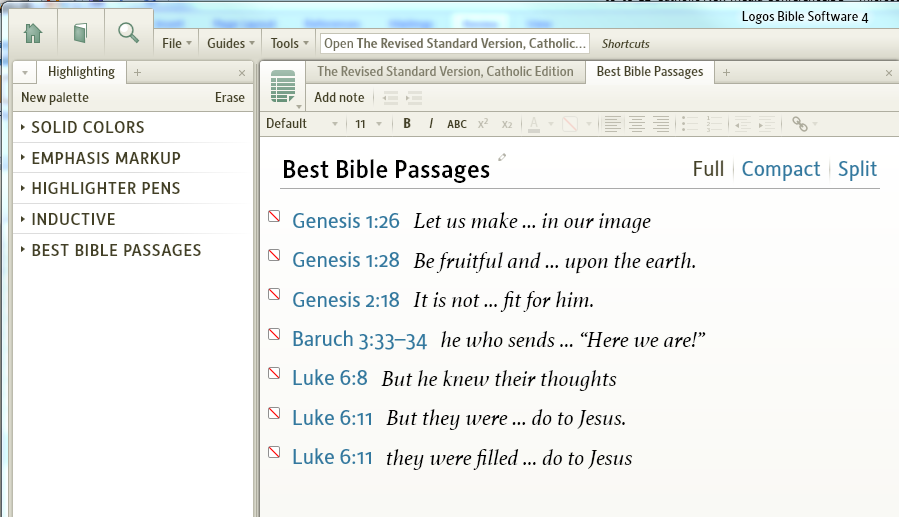 Highlighting into a Notes File - Verbum Blog