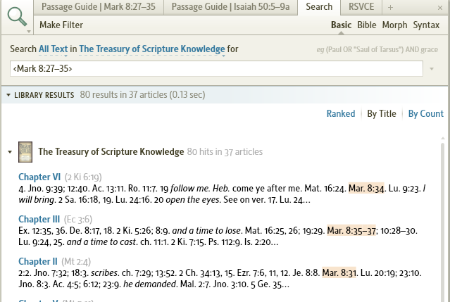 Cross References and The Treasury of Scripture Knowledge - Verbum Blog