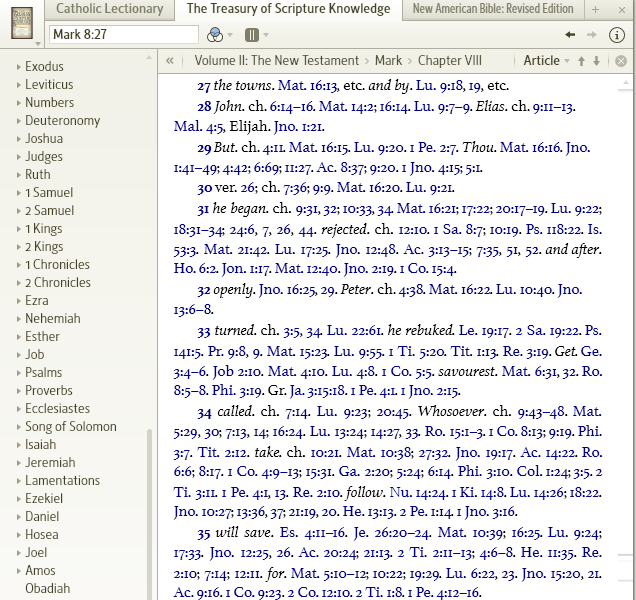 Cross References and The Treasury of Scripture Knowledge - Verbum Blog