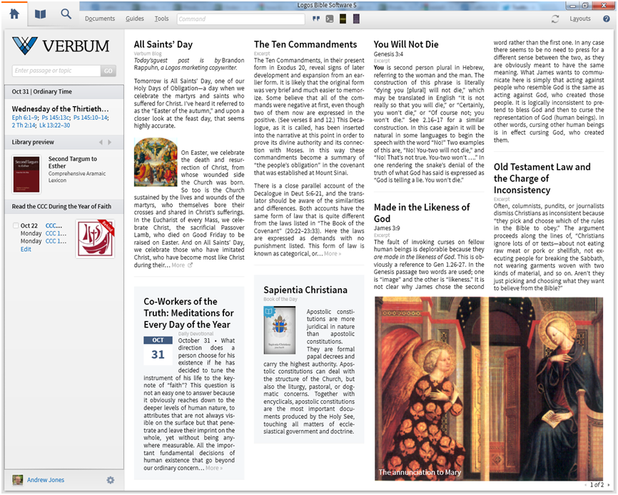 Introducing Logos 5 – Verbum! - Verbum Blog